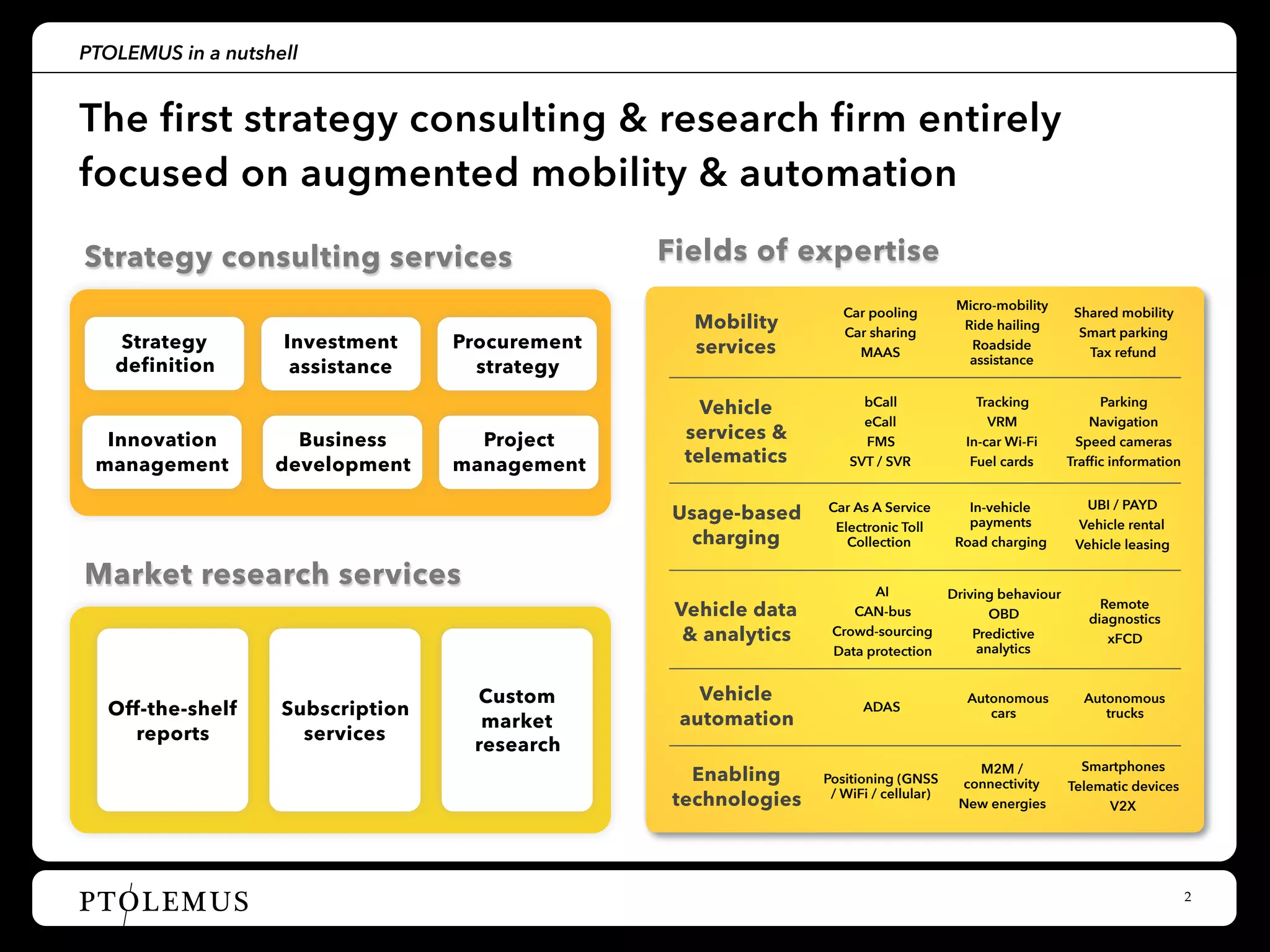 PTOLEMUS in a nutshell | PPT