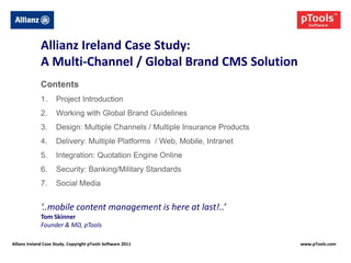 pTools Allianz case study | PPTX