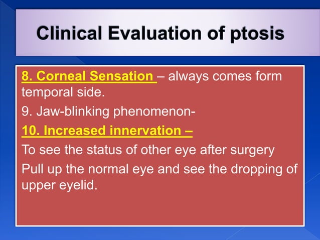 PTOSIS -Measurement and clinical evaluation | PPTX | Eye and Vision ...