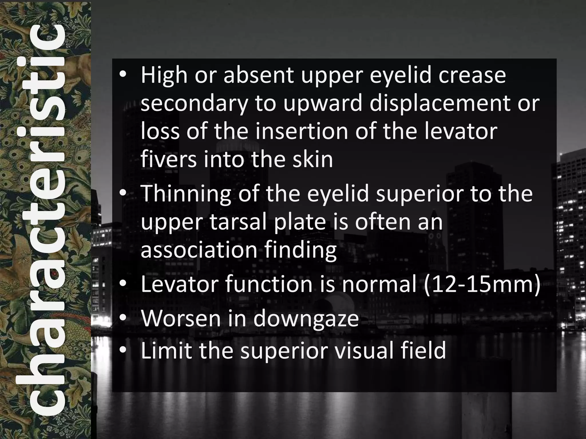 blepharoptosis | PPTX