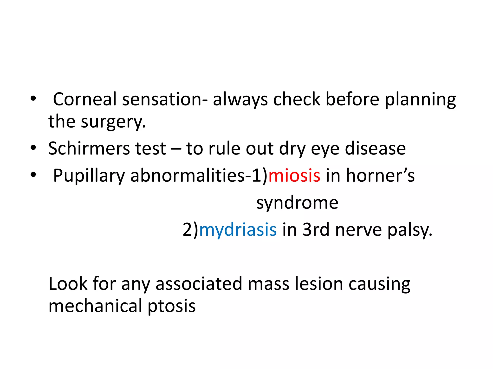 Ptosis | PPTX | Eye and Vision Conditions | Diseases and Conditions