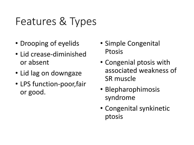 Ptosis | PPT