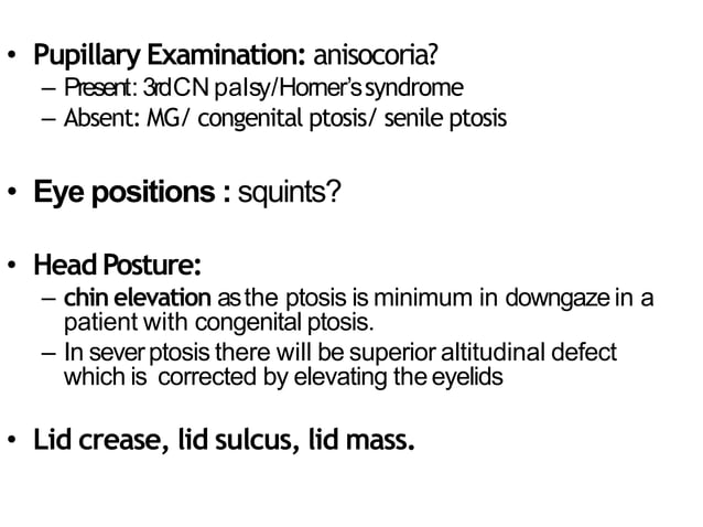 Ptosis | PPTX | Eye and Vision Conditions | Diseases and Conditions