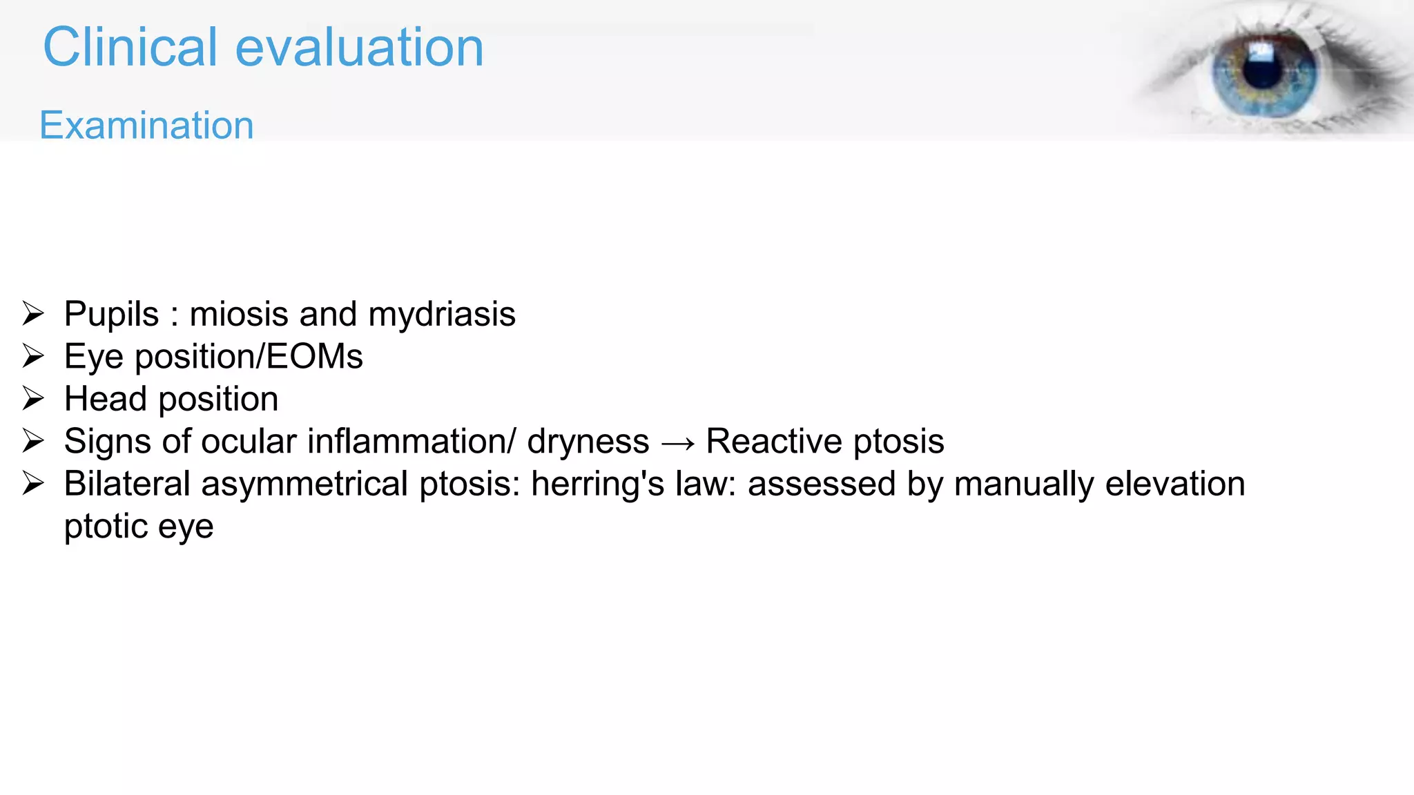 Ptosis: Clinical Anatomy, Diagnosis and Management | PPTX
