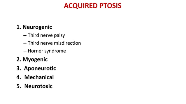 PTOSIS management and caseswiith discussion | PPT | Free Download
