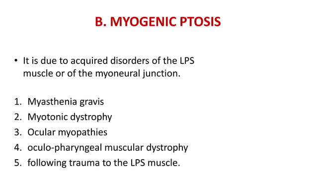 PTOSIS management and caseswiith discussion | PPT