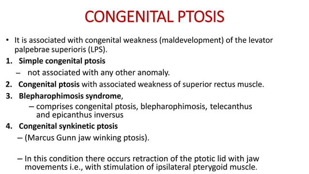 PTOSIS management and caseswiith discussion | PPT | Free Download