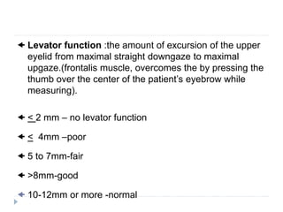 PTOSIS AND LID RETRACTION.pptx
