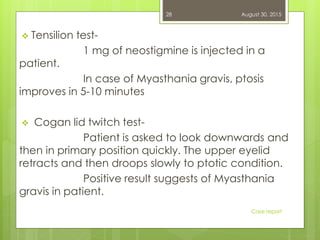 Ptosis case report | PPTX
