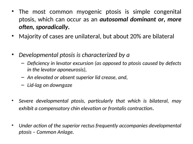 ptosis evaluation and management in details | PPT