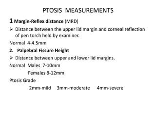 PTOSIS OF EYELIDS.pptx