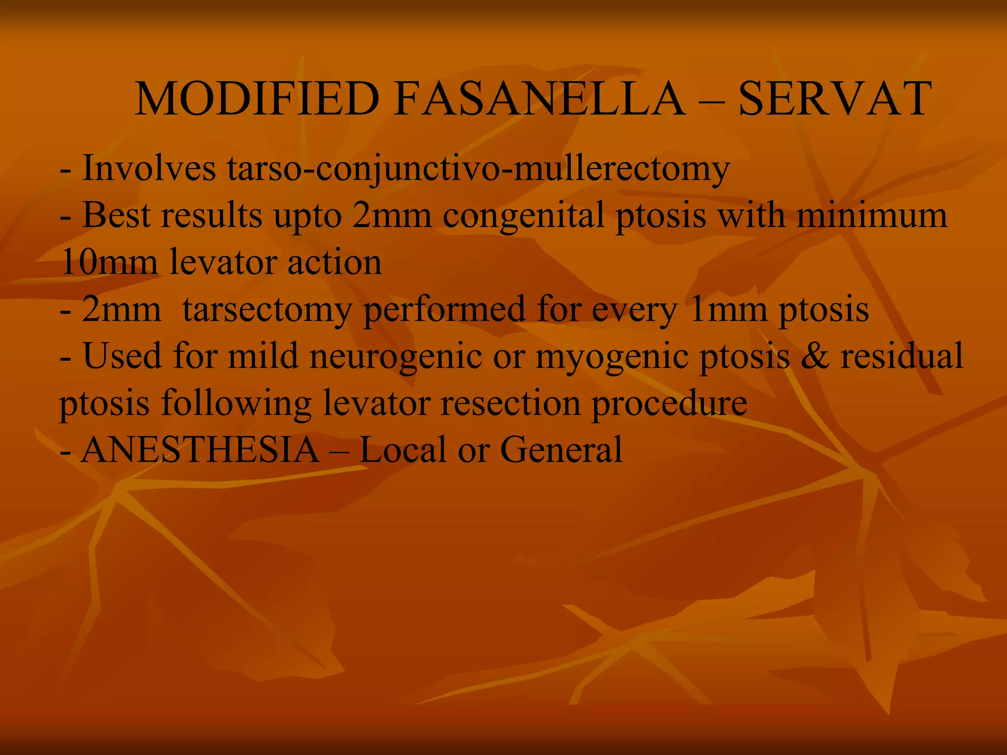 Ptosis surgery | PPTX