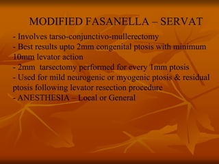 Ptosis surgery | PPTX