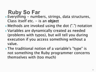 Learn ruby intro | PPT