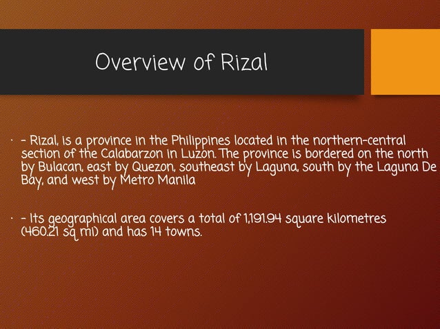 All about the province of Rizal | PPTX