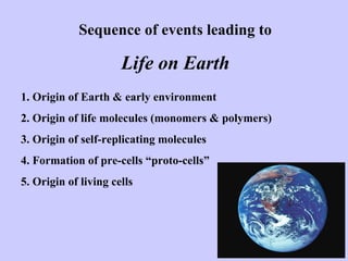 origin of life | PPT
