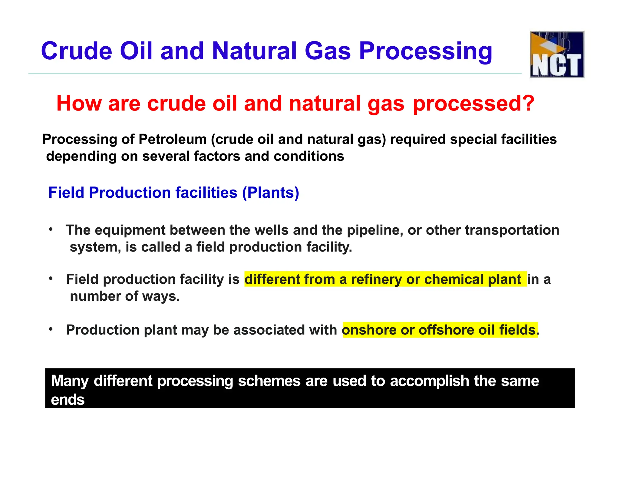 production operation for oil and gas at surface | PPTX