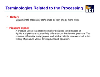 production operation for oil and gas at surface | PPTX