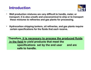 production operation for oil and gas at surface | PPTX