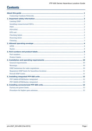 Ptp600 hazardous location guide | PDF