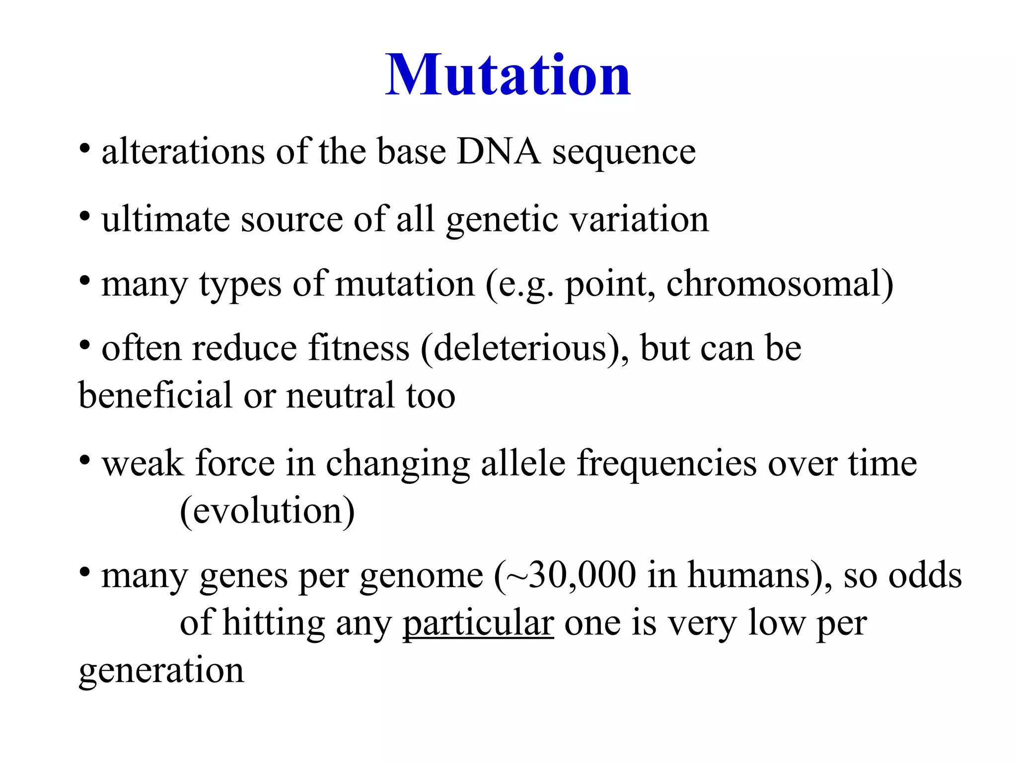 Mechanisms of evolution-II | PPT