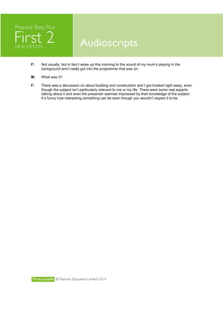 Ptp first test_1_audioscripts | PDF