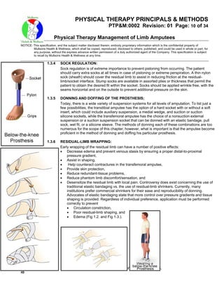 Ptpm002 Pt Mgmt Of Limb Amputees | PDF