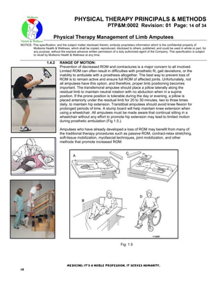 Ptpm002 Pt Mgmt Of Limb Amputees | PDF