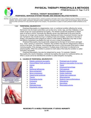 PTP&M009 PTM of Peripheral Nervous System trauma and disea… | PDF
