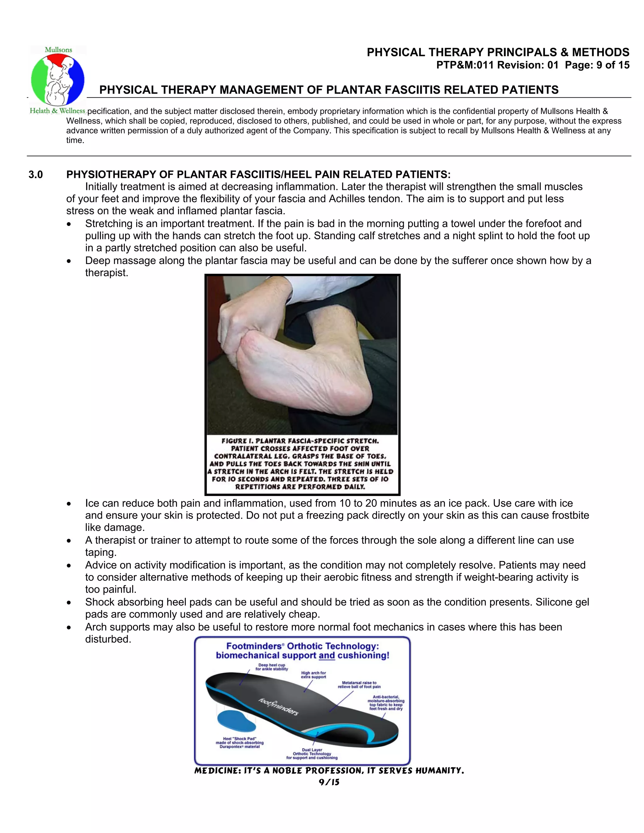 PTP&M011 PTM of Plantar Fasciitis Medical Journal | PDF