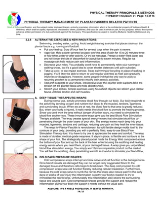 PTP&M011 PTM of Plantar Fasciitis Medical Journal | PDF