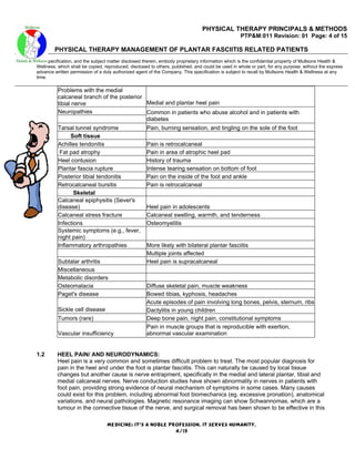 PTP&M011 PTM of Plantar Fasciitis Medical Journal | PDF