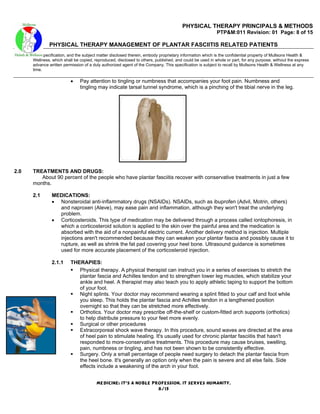 PTP&M011 PTM of Plantar Fasciitis Medical Journal | PDF