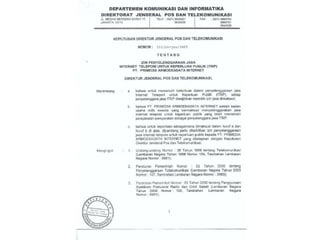 Pt primenet vo ip license | PPTX
