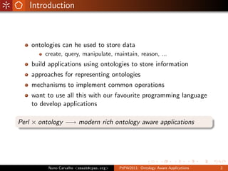 Ontology Aware Applications | PPT