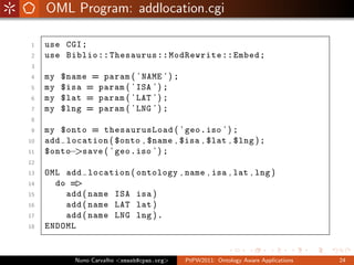 Ontology Aware Applications | PPT