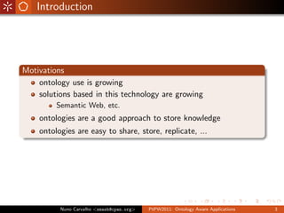 Ontology Aware Applications | PPT
