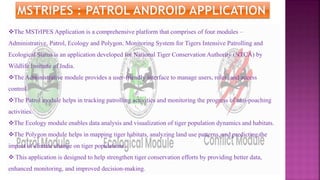 Periyar tiger reserve, conservation and real time monitoring | PPTX