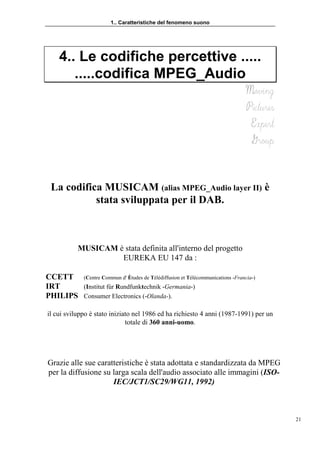 Codifiche Audio Percettive | PDF
