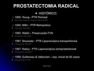 Prostatectomia radical laparoscópica - Jornada Paranaense | PPT