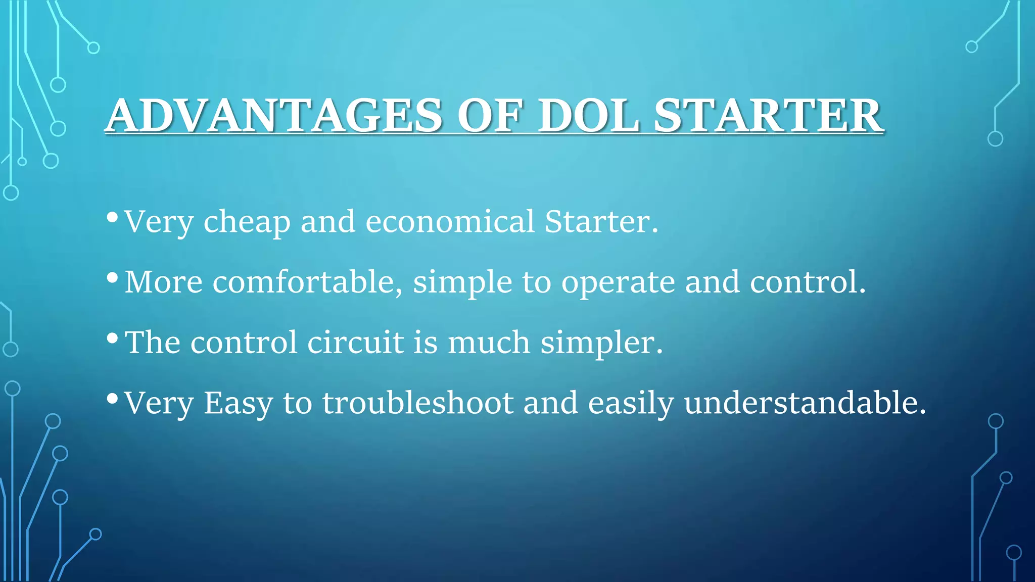 TYPES OF ELECTRICAL STARTERS | PPTX
