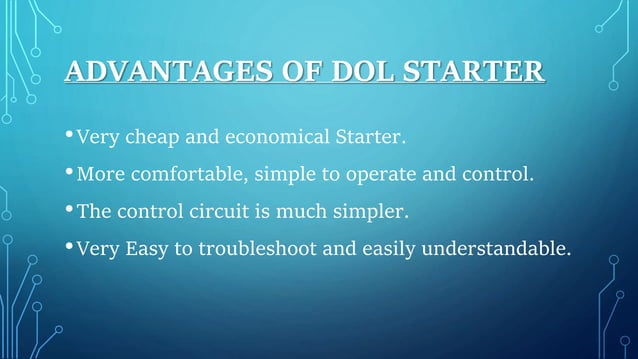 TYPES OF ELECTRICAL STARTERS | PPTX