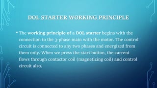 TYPES OF ELECTRICAL STARTERS | PPTX