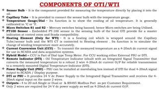 power transformer Temp Measurement indicators | PPTX