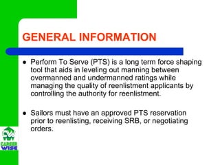 Perform To Serve (Navy Career Wise Training) | PDF