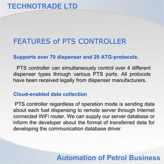 New Forecourt Controller by TECHNOTRADE LTD - PTS Controller | PDF