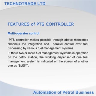 New Forecourt Controller by TECHNOTRADE LTD - PTS Controller | PDF