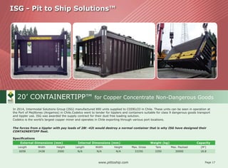 ISG Pit to Ship Bulk Container Brochure 2015 | PDF