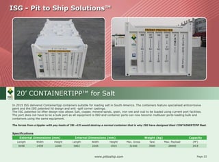 ISG Pit to Ship Bulk Container Brochure 2015 | PDF