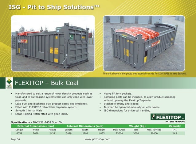 ISG Pit to Ship Bulk Container Brochure 2015 | PPT